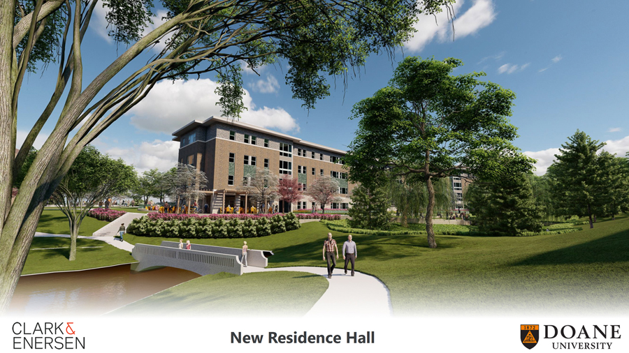 Construction begins on new residence hall | Doane University